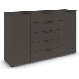 Schubkastenkommode Rauch, B:160cm H:100cm T:42cm, grau, Holzwerkstoff, Sideboards, "Flipp Schubladenkommode W&auml;scheschrank Schrank Bestseller OTTO ́s