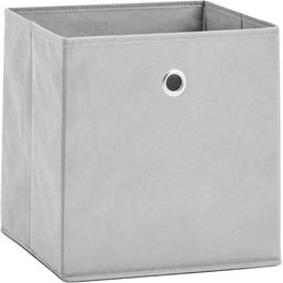 zeller PRESENT Aufbewahrungsbox, B/H/T: 28cm x 28cm x 28cm, grau, Küche, Aufbewahrungsboxen, faltbar und schnell verstaut