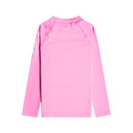 Roxy Kinder Rash Guard "Whole Hearted", rosa, Gr. 5, 86% Polyester, 14% Elasthan, Shirts