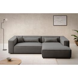 Ecksofa, B:288cm H:66cm T:198cm, grau, LeGer Home by Lena Gercke, 100% Polyester, Wohnzimmer, Sofas, "PIARA XXL, Big-Sofa, Cord, Leinenoptik o.