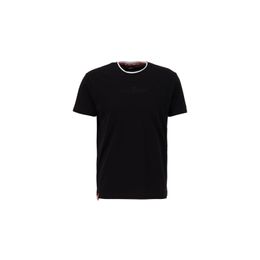 Herren T-Shirt "Double Layer T-Shirt", schwarz, Gr. XL, Alpha Industries, Obermaterial: 100% Baumwolle, Shirts