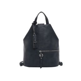 Tamaris Damen Rucksack "Rucksack TAS Nele", blau, Obermaterial: 60% Polyurethan PU. 40% Polyester PES., Rucksäcke