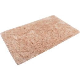 Badematte HOMIE LIVING, H:30mm, rot, Polyester, Badematten, "Porto Azzurro", Badteppich, uni, rechteckig & rund, waschbar, Badezimmerteppich