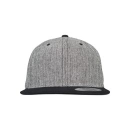 Flexfit Damen Flex Cap "Flexfit Snapback Melange Solid Snapback"schwarz melange, schwarz, unifarben, 97% Baumwolle, 3% Elasthan, Caps