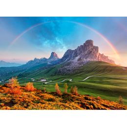 papermoon Fototapete "Mountain Rainbow", B/L: 4m x 2,6m, Bahnen: 8 Stk., bunt, Tapeten