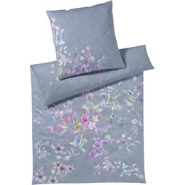Bettw&auml;sche Elegante, blau, Mako-Jersey, Obermaterial: 100% Baumwolle, Bettw&auml;sche, "Amazing", angenehmes Hautgef&uuml;hl