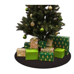 Baumteppich, H:5mm &Oslash;:30cm, grau, PRIMAFLOR-IDEEN IN TEXTIL, Polypropylen (PP), Teppiche, "Weihnachtsbaum & Adventskranz Unterlage "REVExpo", Made in