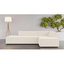 Ecksofa OTTO HOME, B:270cm H:72cm T:180cm, beige, 100% Polyester, Wohnzimmer, Sofas, "Ecksofa Cavan mit Ottomane links oder rechts bestellbar",