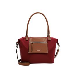 Tamaris Damen Shopper "Shopper TAS Fabrizia", rot, Polyester, Taschen