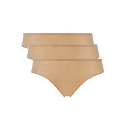 Chantelle Damen Slip "Slip SOFTSTRETCH 3er Pack", beige, Obermaterial: 80% Polyamid PA. 20% Elasthan EL., Unterhosen