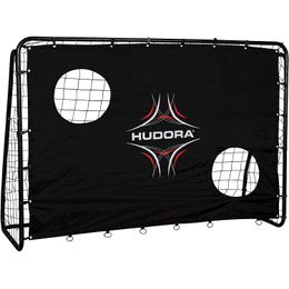 Hudora Kinder Fußballtor "Freekick", B/H/L: 76cm x 152cm x 213cm, 1 Stk. Kunstfaser Stahl, schwarz, Kunstfaser, Stahl, B:76cm H:152cm L:213cm,