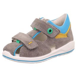 Superfit Kinder Sandale "BOOMERANG WMS: mittel", Gr. 21, blau, Polyester, Veloursleder, Schuhe, Sommerschuh, Klettschuh, Outdoorschuh, mit