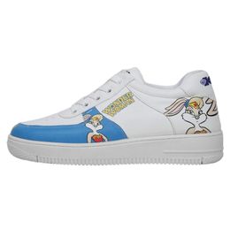 DOGO Damen Sneaker "Dice Low-Top Sneaker Wonder Lola Bunny Damen Sneaker", Gr. 37, blau, Lederimitat, Schuhe, Handgefertigt