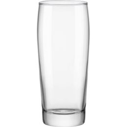 Van Well Bierglas "Willybecher", Ø 6,5cm x 14,3cm, 250ml, 12 Stk., transparent, Trinkgefäße, 0,25 L, geeicht, spülmaschinenfest, Gastronomiequalität,