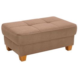 Hocker Home Affaire, B:99cm H:45cm T:65cm, braun, Luxus-Microfaser Lederoptik (100% Polyester);Luxus-Microfaser ALTARA NUBUCK (100% Polyester),