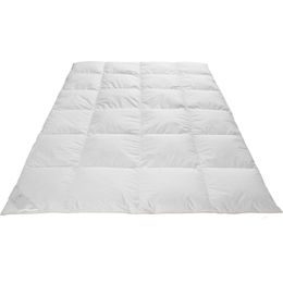 Daunenbettdecke Frau Holle, B:155cm L:220cm, weiß, Bezug: 100% Baumwolle. Füllung: 90% Gänsedaunen, 10% Gänsefeder, Bettdecken, "Ava", hoher