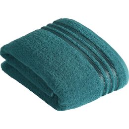 Saunatuch Vossen, B:100cm L:150cm, blau, Walkfrottee, Obermaterial: 100% Baumwolle, Handt&uuml;cher, "Cult de Luxe", mit Glanzbord&uuml;re
