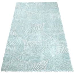 Teppich Carpet City, B:80cm H:12mm L:150cm, gr&uuml;n, Polypropylen (PP), Wohnzimmer, Teppiche, "Frise&eacute;-Teppich FANCY 647", L&auml;ufer,