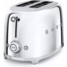 Smeg Toaster "TSF01SSEU", B:32,5cm H:19,8cm T:19,5cm, silber, Toaster