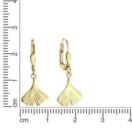 Firetti Damen Paar Ohrh&auml;nger "Schmuck Geschenk, Ohrringe Gingko, Gold 333", Gelbgold 333, gold, Gelbgold 333, Ohrringe
