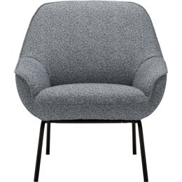 Sessel, B:76cm H:83cm T:83cm, blau, CREATION BY ROLF BENZ, Wohnzimmer, Sessel, "Designsessel CR.482 in hochwertiger Detailverarbeitung", und tollem