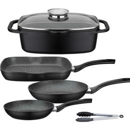 GSW Topf-Set "Gourmet Granit", schwarz, Töpfe, Induktion