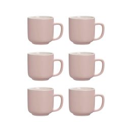Ritzenhoff & Breker Espressotasse "Espressotassen Jasper 100 ml 6er Set", 6 tlg., rosa, RITZENHOFF & BREKER, Trinkgef&auml;&szlig;e