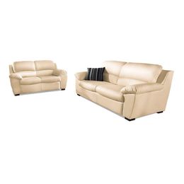 Sitzgruppe COTTA, T:89cm, beige, Wohnzimmer, Sitzmöbel-Sets, "Dani", Set bestehend aus: 2-Sitzer & 2,5-Sitzer