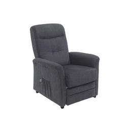 Sit & More TV-Sessel SIT & MORE, B:76cm H:103cm T:91cm, grau, Altara Nubuck, die Luxus-Microfaser aus 100% Polyester;Luxus-Kunstleder;novalife- die ganz