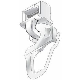 Klick-Gleiter HINNO, B:0,85cm H:1cm L:2,1cm, wei&szlig;, Kunststoff, Gardinenbefestigungen, "hinno-clic HC31", HINNO Clic-Gleiter