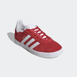 Mädchen Sneaker "GAZELLE", adidas originals, Gr. 35,5, weiß, Leder, Synthetik, Schuhe