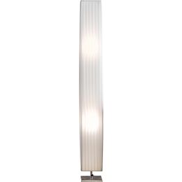 Salesfever Stehlampe "Emilie", 2, H: 120cm, 1 Stk., weiß, Wohnzimmer, Leuchten, Plissee Lampenschirm