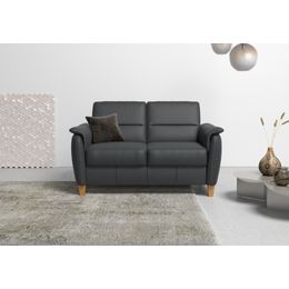 2-Sitzer Home Affaire, B:149cm H:89cm T:89cm, schwarz, Luxus-Microfaser (100% Polyester);Struktur (100% Polyester);Luxus-Microfaser in Lederoptik