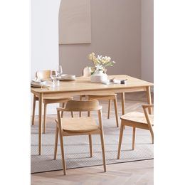 Esszimmerstuhl Sit, B:60cm H:78cm T:50cm, beige, Massivholz, St&uuml;hle, stapelbar