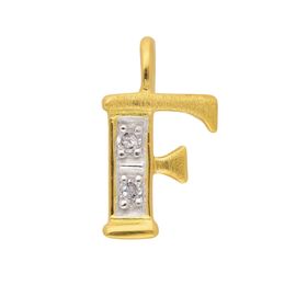 Adelia&acute;s ADELIA ́S Damen Buchstabenanh&auml;nger "Damen Gold Schmuck 585 Gold Buchstabenanh&auml;nger mit Diamant", 0,02 VVS = sehr sehr kleine Einschl&uuml;sse mit Diamant,