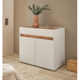 Kommode Inosign, B:80cm H:70cm T:40cm, weiß, FSC-zertifizierter Holzwerkstoff, Flur, Sideboards, "GiRON/CiTY, Schrank in vier Farben, modernes
