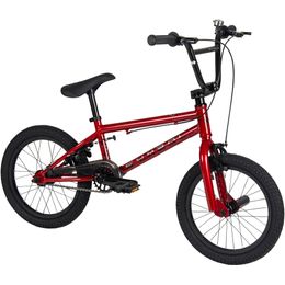 Huffy BMX-Rad "Symbol Freestyle BMX-Fahrrad, 16-Zoll", 16 Zoll (40,64cm) hinten: 16 Zoll (40,64cm)rot, Fahrr&auml;der