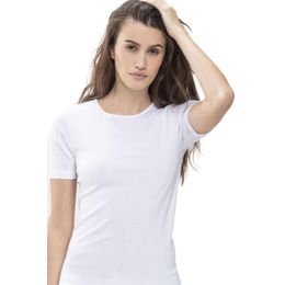 Mey Damen T-Shirt "Noblesse", Gr. 50, weiß, Feinripp, Obermaterial: 100% Baumwolle, Shirts, ohne auftragende Seitennähte
