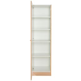 Seitenschrank KOCHSTATION, B:50cm H:200cm T:50cm, braun, Holzwerkstoff, K&uuml;che, Schr&auml;nke, "KS-Elster", Breite 50 cm