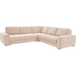 Sit & More Ecksofa SIT & MORE, B:276cm H:82cm T:271cm, beige, Struktur (100% Polyester);Struktur fein (95% Polyester, 5% Polyamid), Wohnzimmer, Sofas,