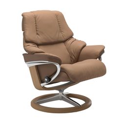 stressless "Reno" Set, Relaxsessel mit Hocker, mit Hocker, mit Signature Base, Gr&ouml;&szlig;e S, M & L, Gestell Eiche