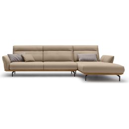 Ecksofa, B:338cm H:103cm T:183cm, beige, CREATION BY ROLF BENZ, NaturLEDER OSKAR (echtes Rindsleder), Wohnzimmer, Sofas, "CR.460 Designsofa mit