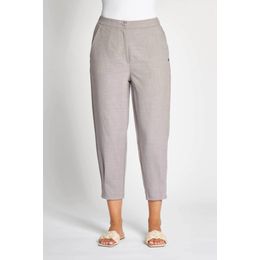 Zhrill Damen 7/8-Hose "ZHBORDA", grau, Gr. XL, unifarben, Web, Obermaterial: 60% Polyester, 32% Viskose, 8% Elasthan, Hosen, mit Stretch