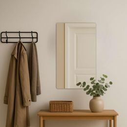 Spiegel Loevschall, B:60cm H:100cm T:1,5cm, gold, Spiegelglas, Badezimmer, Spiegel, "Refine Wandspiegel rechteckig &ndash; eleganter Designspiegel mit