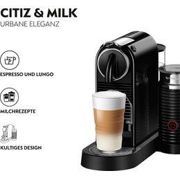 Nespresso Kapselmaschine "CITIZ EN 267.WAE von DeLonghi, White", B:23,7cm H:27,7cm T:37,2cm, schwarz, Kaffeemaschinen, inkl. Aeroccino