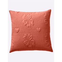 Kissenh&uuml;lle HEINE HOME, B:80cm L:80cm, orange, Polyester, 100% Polyester, Kissenbez&uuml;ge