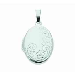 Adelia´s ADELIA ́S Damen Kette mit Anhänger "Schmuckset - Set mit Halskette 925 Silber Medaillon Anhänger", Silber 925 (Sterlingsilber), silber, Silber 925