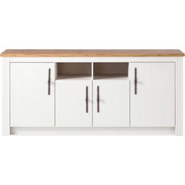 Spülenschrank KOCHSTATION, B:204cm H:92cm T:60cm, weiß, Küche, Schränke, "KS-Westminster", im romantischen Landhausstil, Breite 204 cm, exclusiv by