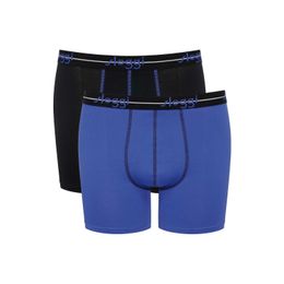 Sloggi Herren Boxershorts "Boxershort Start Short C2P box 2er Pack", Gr. S, schwarz, Obermaterial: 96% Baumwolle CO. 4% Elasthan EL., Unterhosen