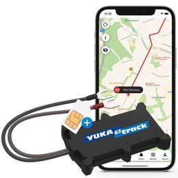 GPS-Tracker "easyWire (2G)", B:12cm H:3,5cm T:12cm, schwarz, GPS-Geräte, europaweite Datenflat für 12 Monate